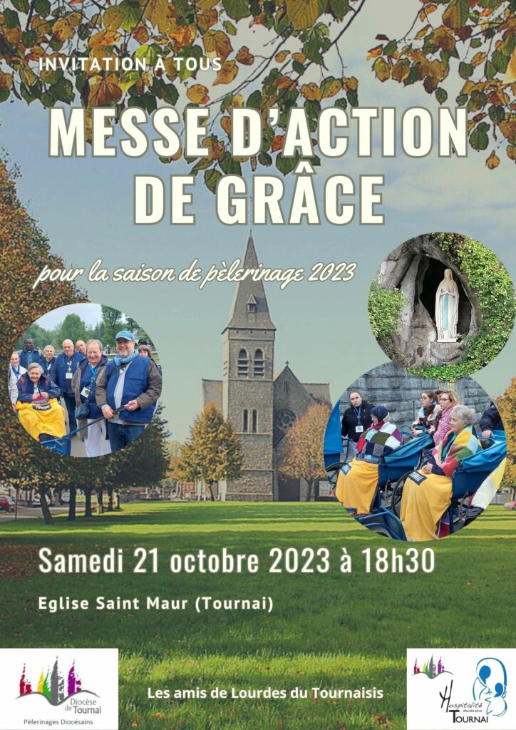Messe d’action de grâce 2023 | Les Amis de Lourdes du Tournaisis